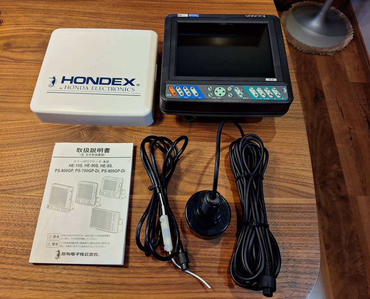美品・デプスマッピング機能搭載・使用頻度少！HONDEX ホンデックス GPS魚探 HE-8S 600W 振動子 TD28｜代購幫