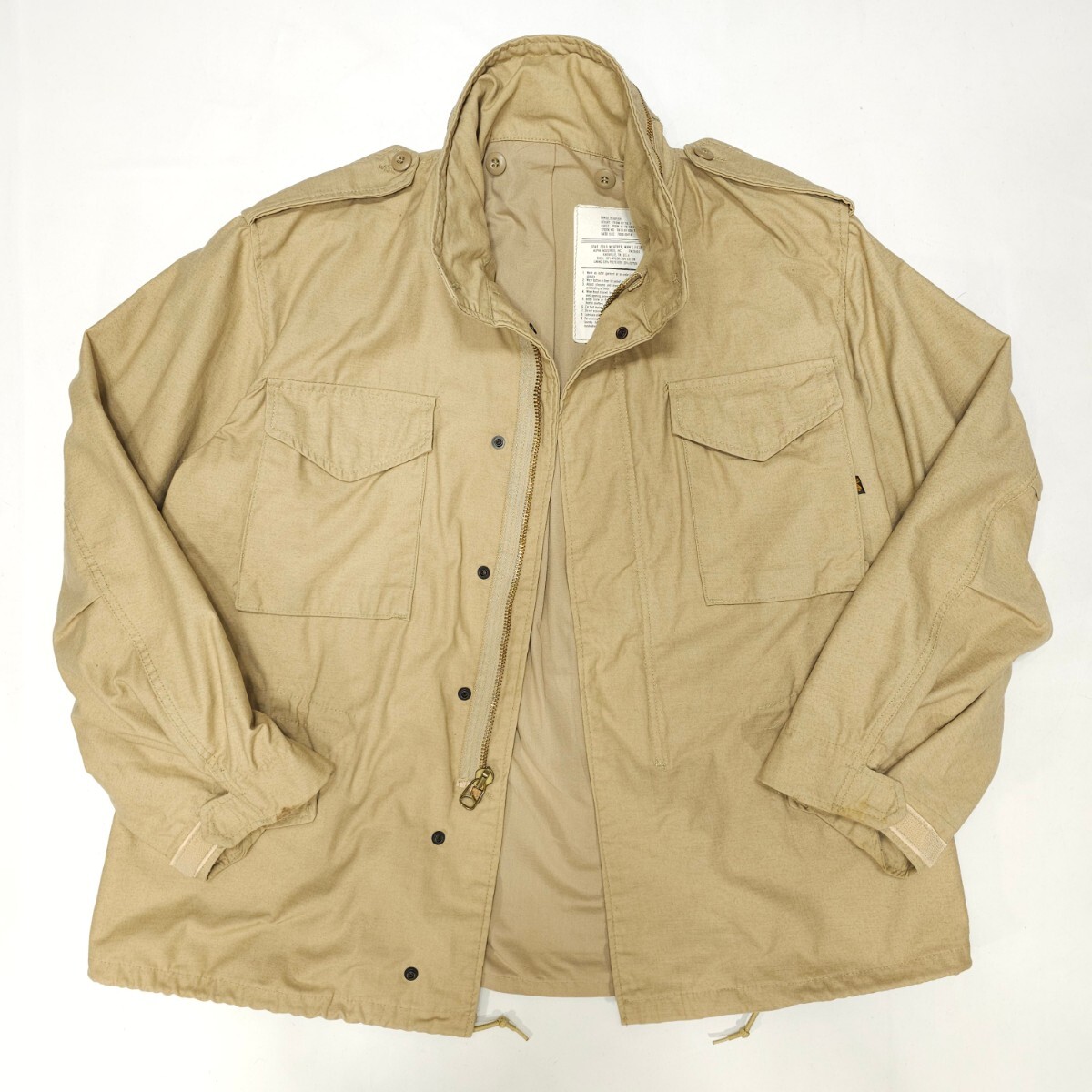 Yahoo!オークション - USA製ALPHAアルファ M-65 M65ミリタリージャケッ...