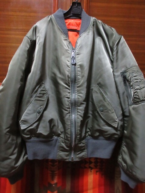 Yahoo!オークション - ALPHA USA製 90s ビンテージ MA-1 MA1 ナイロン ...