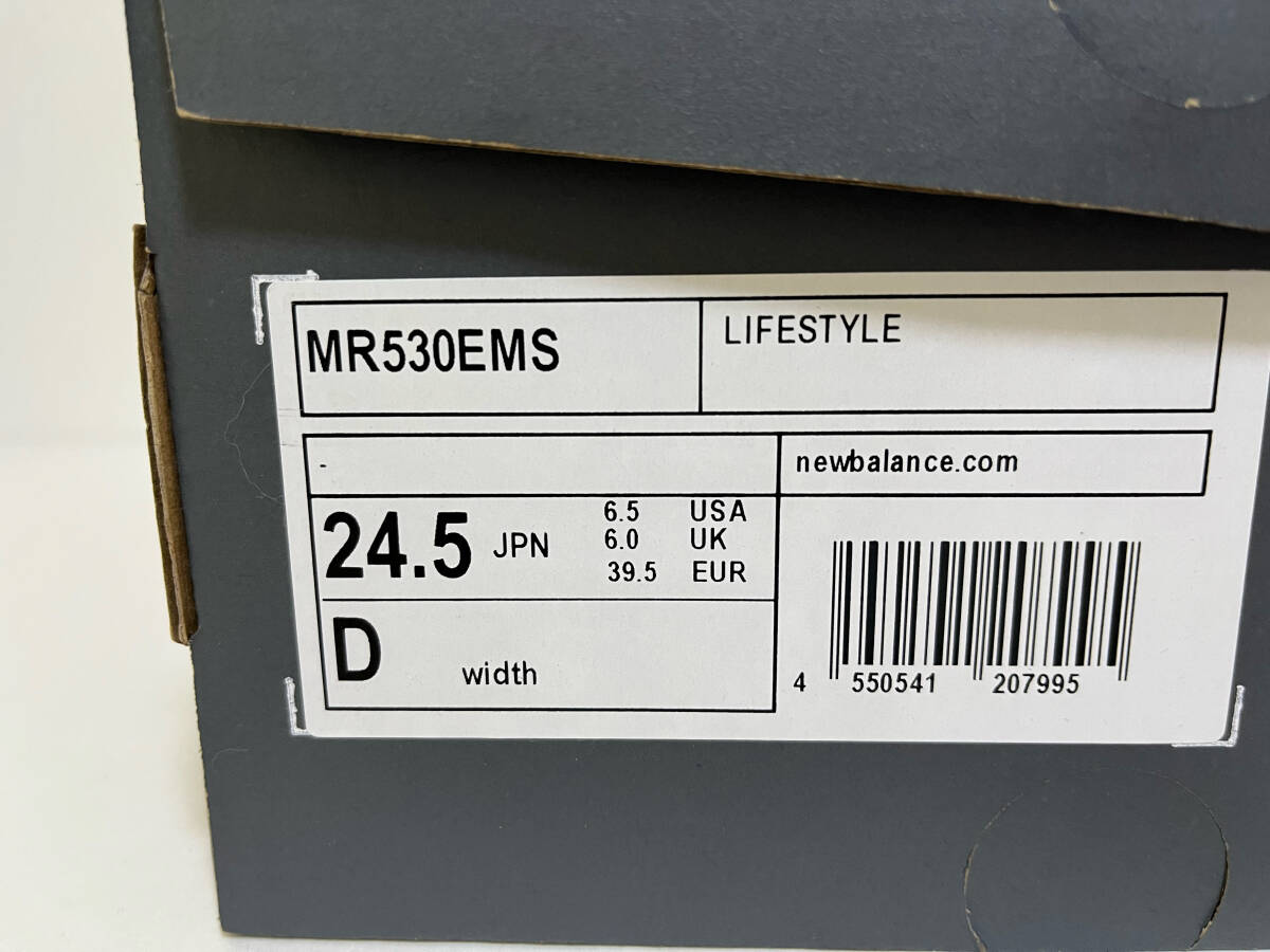 新品】24 5cm 別注モデル【New balance for emmi】MR530EMS 新品】24 5cm 別注モデル【New balance for emmi】MR530EMS