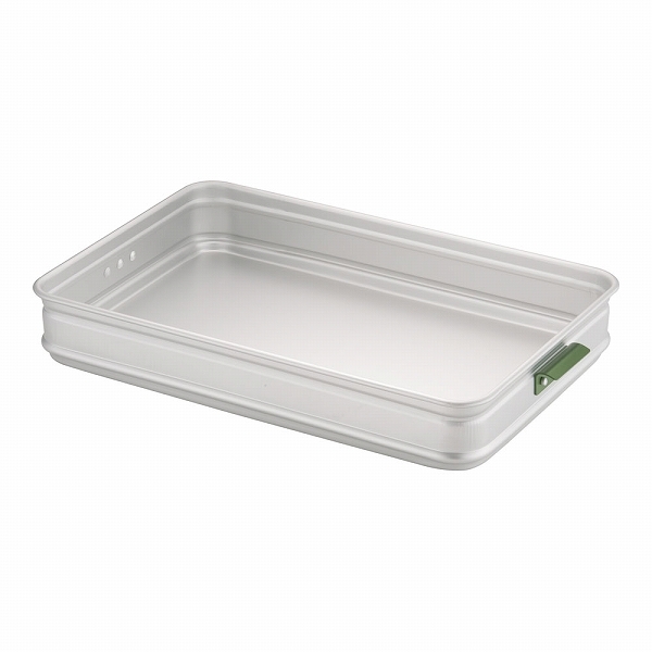 Yahoo!オークション - アカオ(AKAO) アルミカラーハンドル番重 緑 大80...