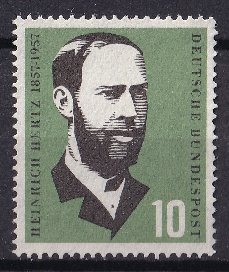 Yahoo!オークション - 1957年西ドイツ ヘルツ生誕100年 10pf