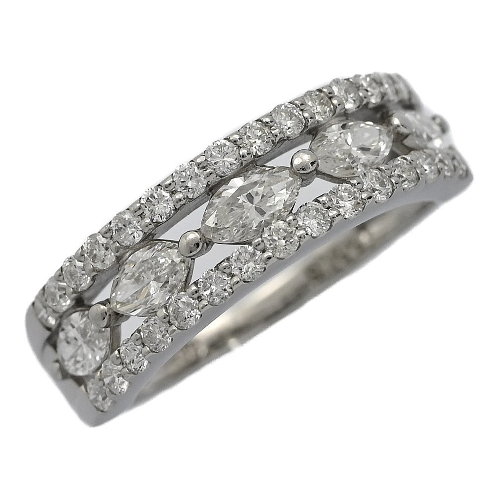 Yahoo!オークション - 2連 ダイヤモンドリング・指輪/Pt900-3.9g/1ct/1...