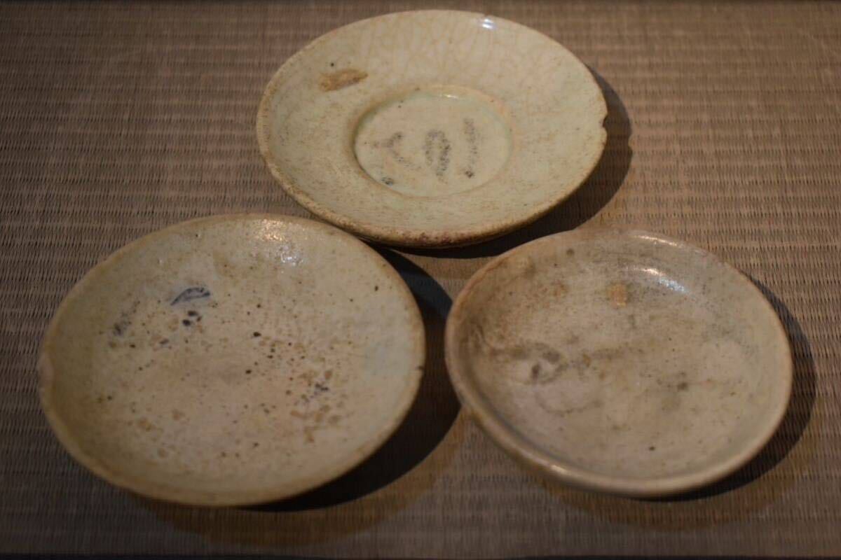 Yahoo!オークション - 【GE】Y494【コレクター所蔵品】時代 李朝小皿3...