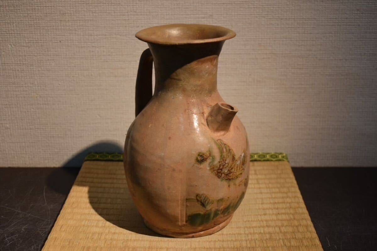 Yahoo!オークション - 【GE】Y506【コレクター所蔵品】時代 三彩鳥図水...