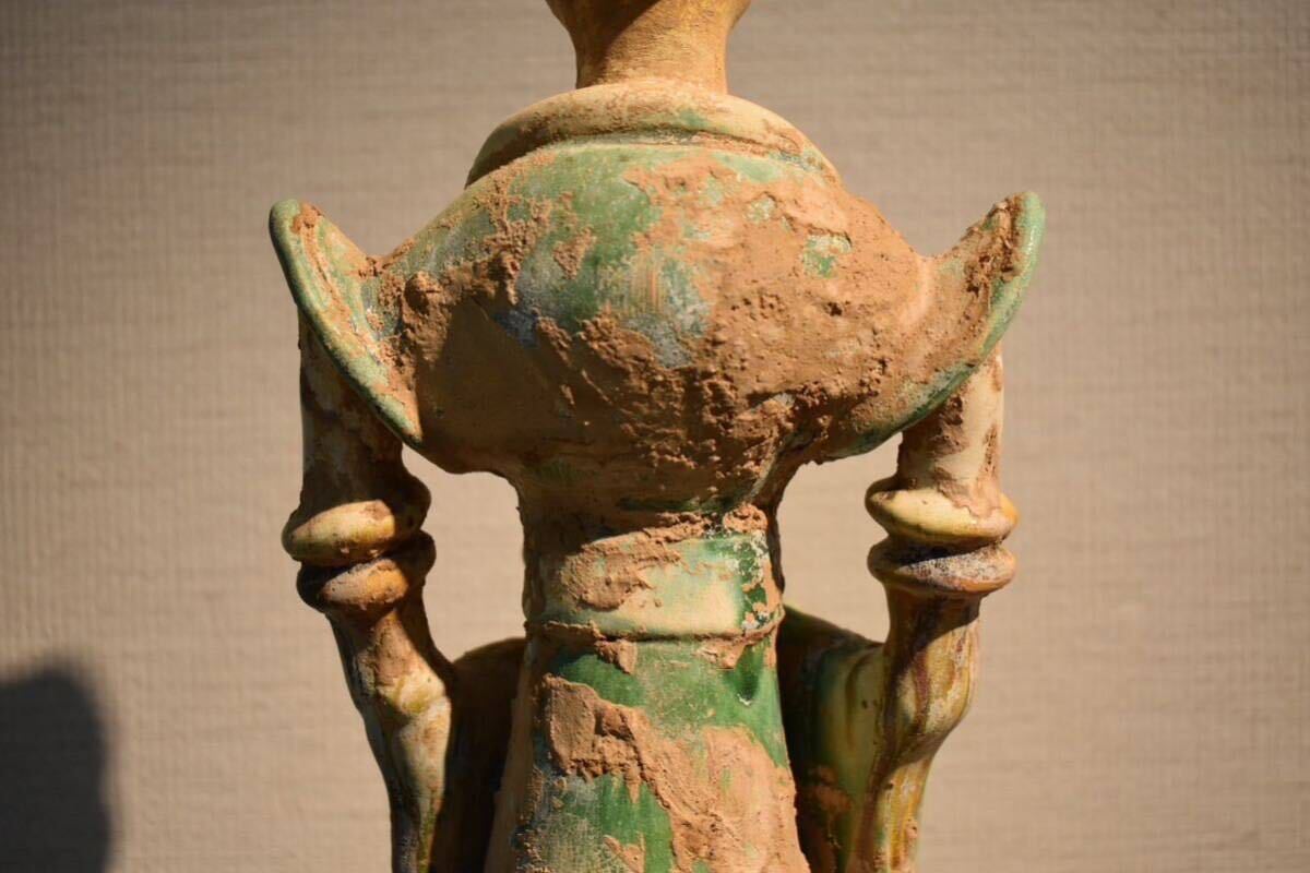 Yahoo!オークション - 【GE】E329【コレクター所蔵品】時代 加彩人物置...