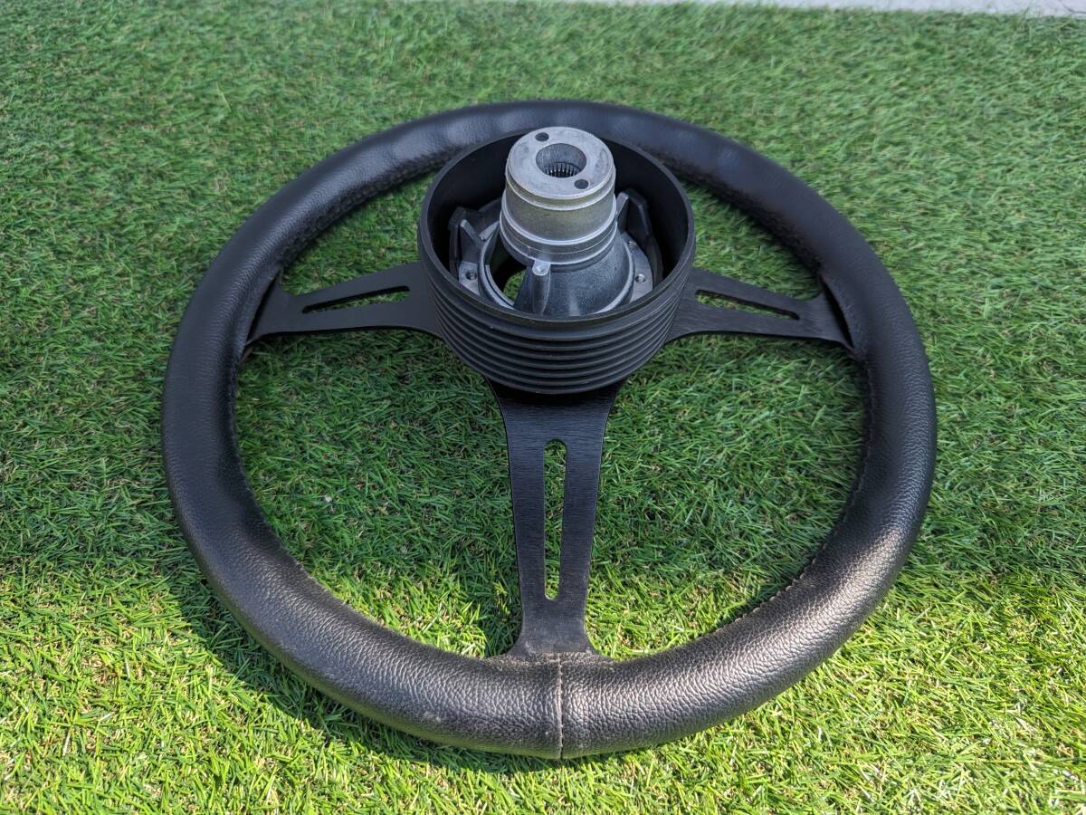 Yahoo!オークション - 社外 ステアリング レザーハンドル ステアリン...