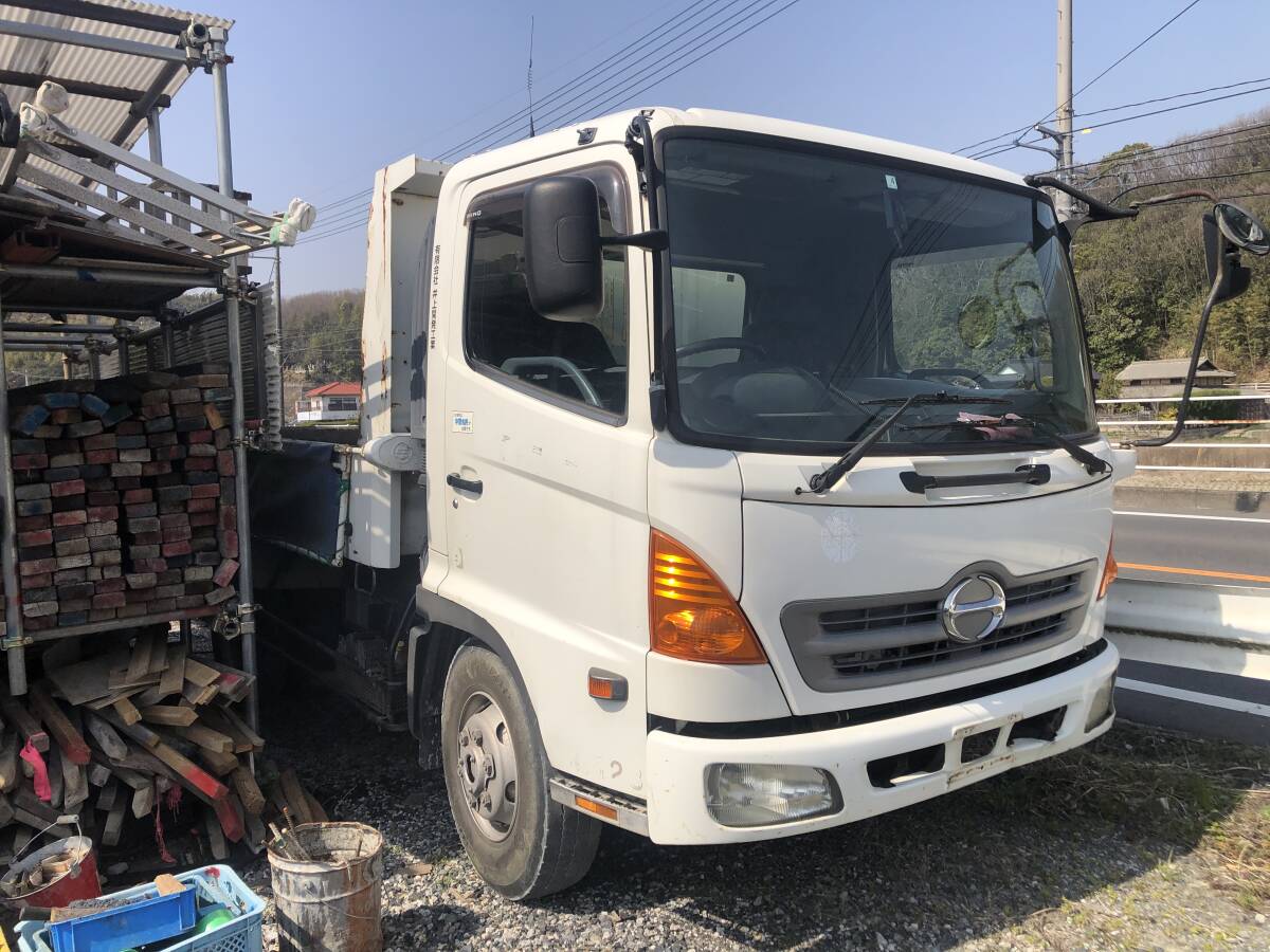 Yahoo!オークション - 岡山発 日野レンジャー4tダンプ エンジン不調 乗...