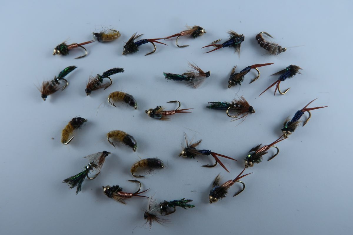 Yahoo!オークション - 完成品フライ Nymph ミクスセット サイズ #14 #1...