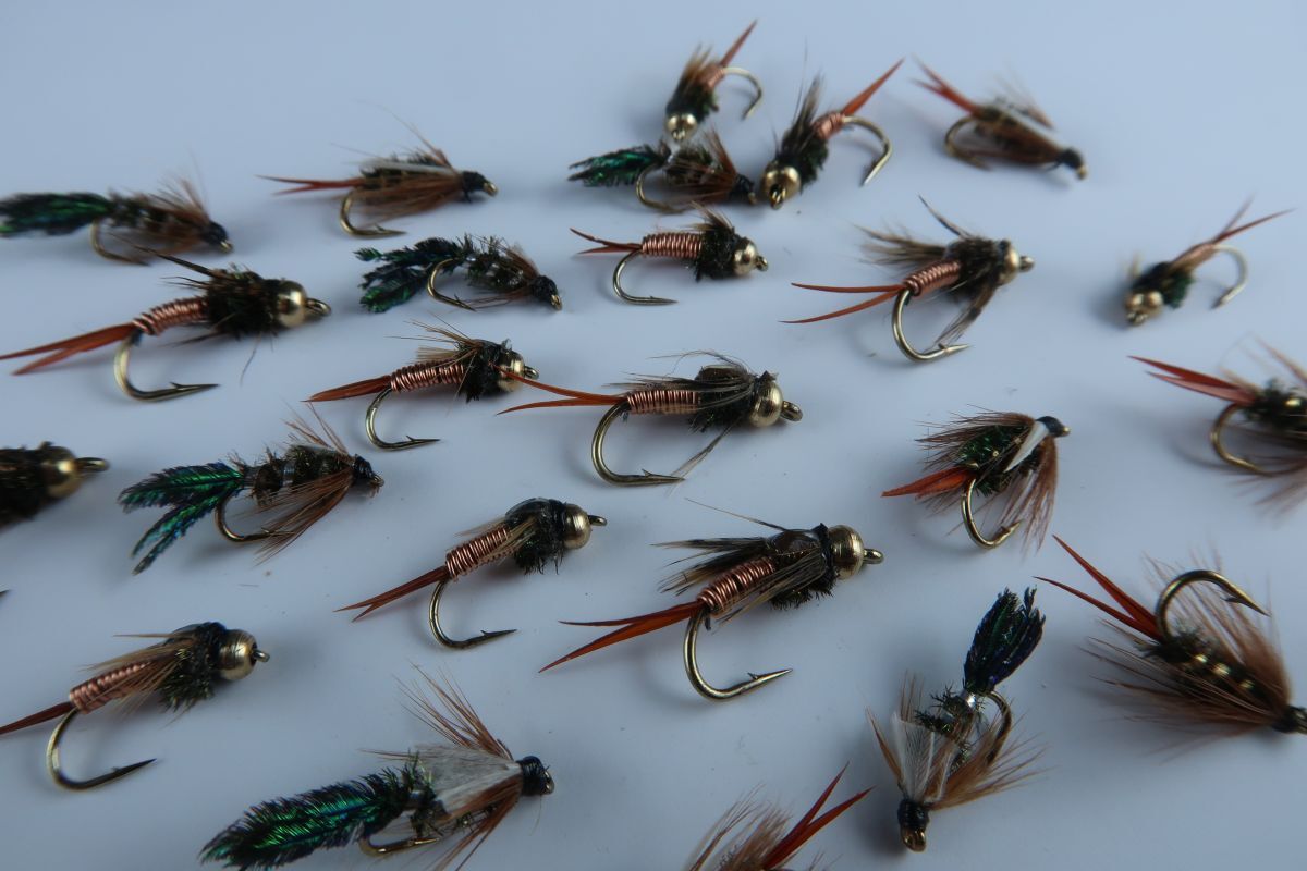 Yahoo!オークション - 完成品フライ Nymph ミクスセット サイズ #14 #1...