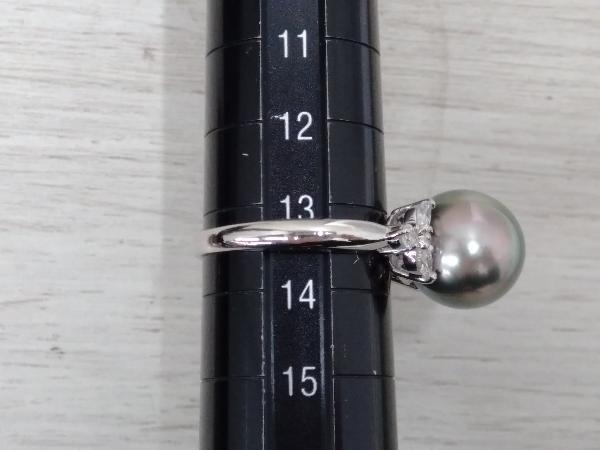 Yahoo!オークション - 【新品仕上げ済/ソーティング付】 Pt900 黒蝶真...