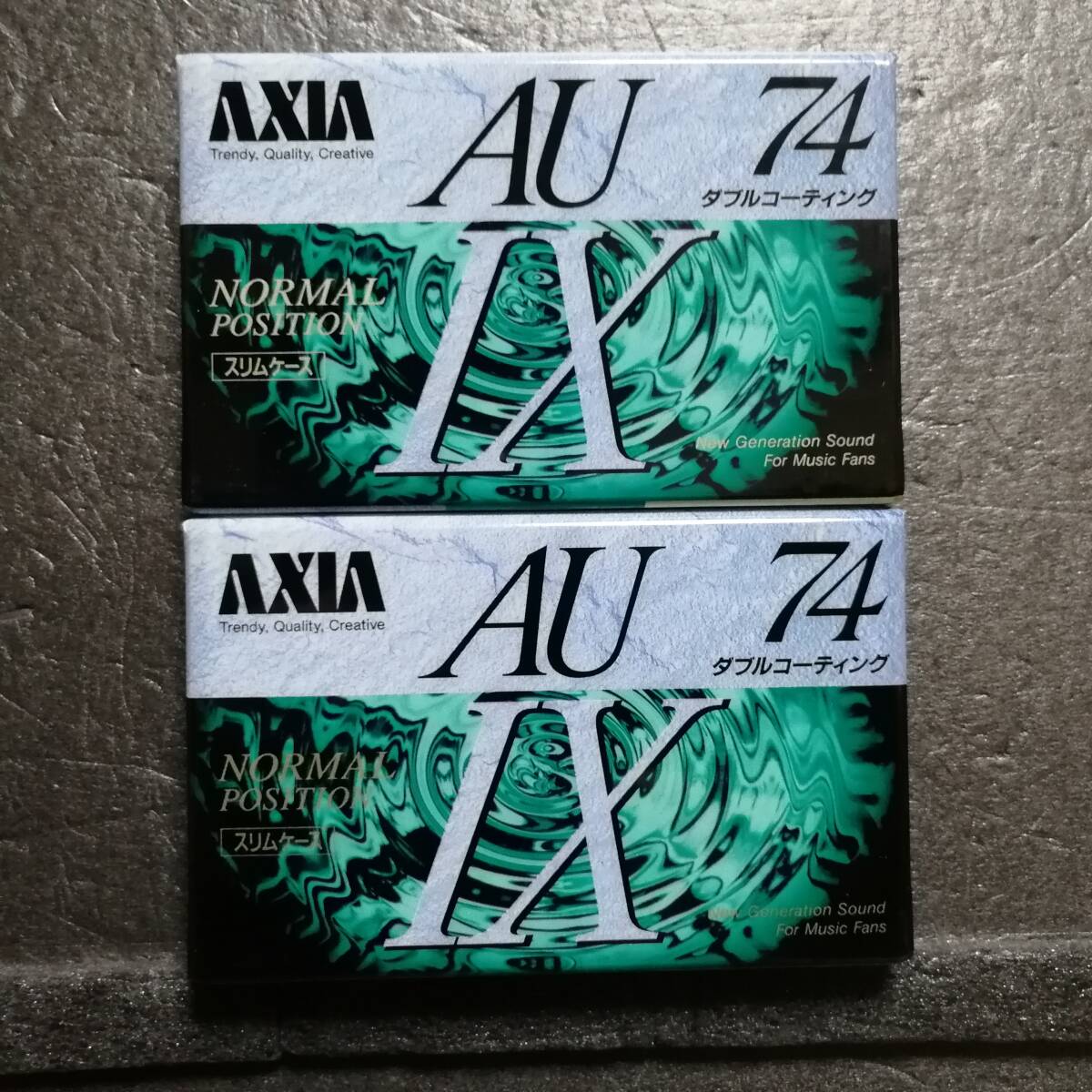 Yahoo!オークション - 未開封 カセットテープ AXIA AU-ⅠX 74分 2本セ...