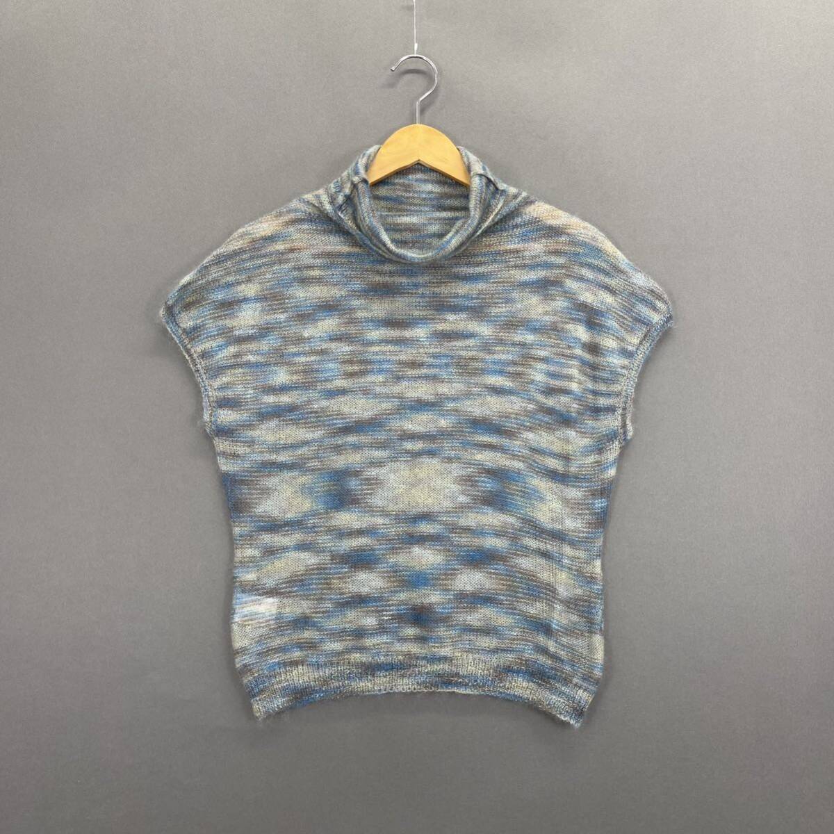 Yahoo!オークション - Kc25 タートルネックニットトップス ハーフスリ...