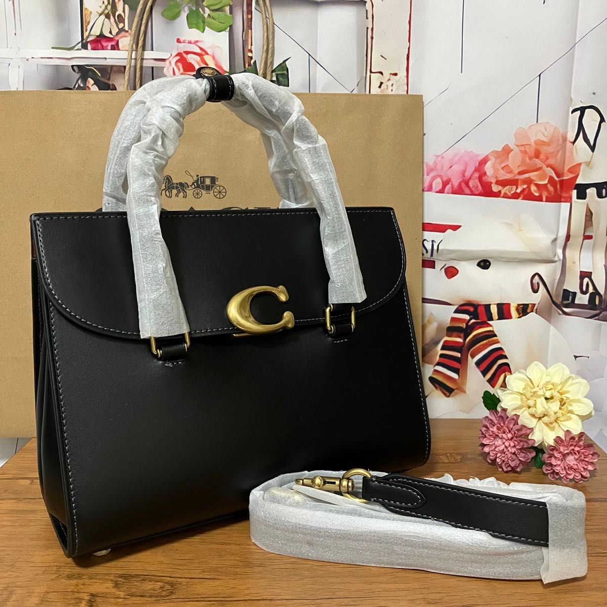 コーチ COACH ブルーム キャリーオール ブラック アウトレット コーチ COACH ブルーム キャリーオール ブラック アウトレット