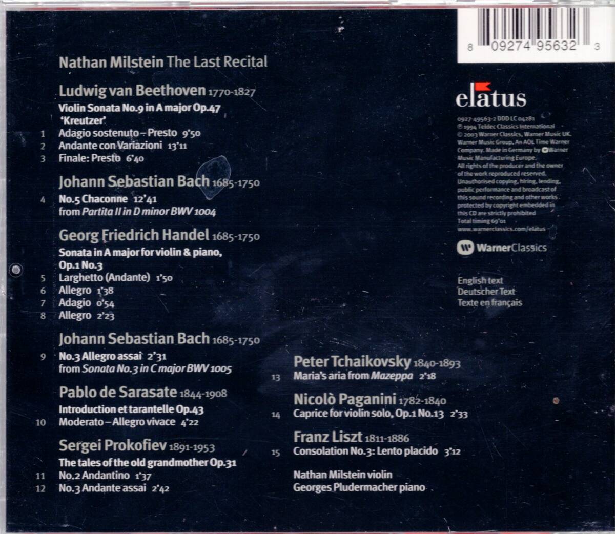 Yahoo!オークション - a604 ベートーヴェン他 THE LAST RECITAL /MILST...