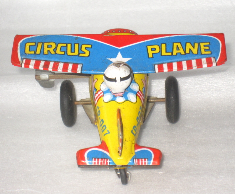 Yahoo!オークション - ビンテージブリキ YONE MADE IN JAPAN 曲芸飛行...