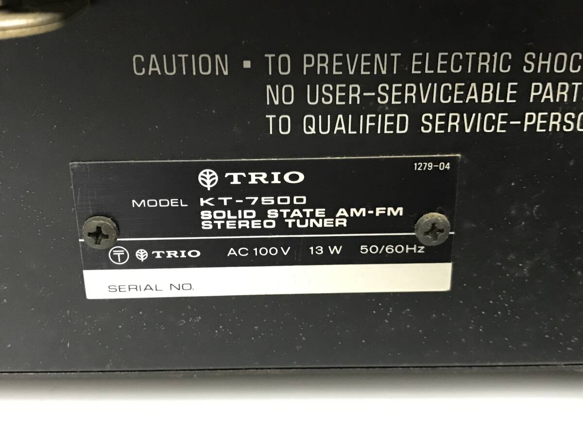 Yahoo!オークション - 1円スタート TRIO トリオ AM-FM STEREO TUNER KT...