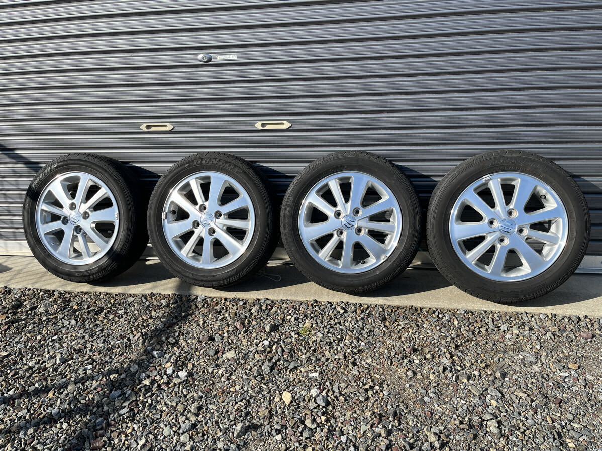 美品 タイヤホイール4本スズキエブリィ DA17W 純正ホイール4.5j+50pcd100 タイヤ165/60R14 - GARAGE JP อะไหล่มือสองจากญี่ปุ่น