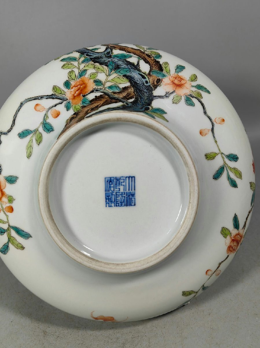 Yahoo!オークション - 観心・時代旧蔵 C324大清乾隆年製 粉彩石榴賞瓶...