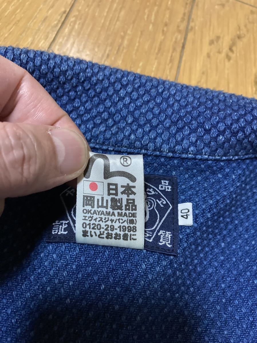 Yahoo!オークション - EVISU 刺し子 テーラードジャケット 40 EVIS エ...
