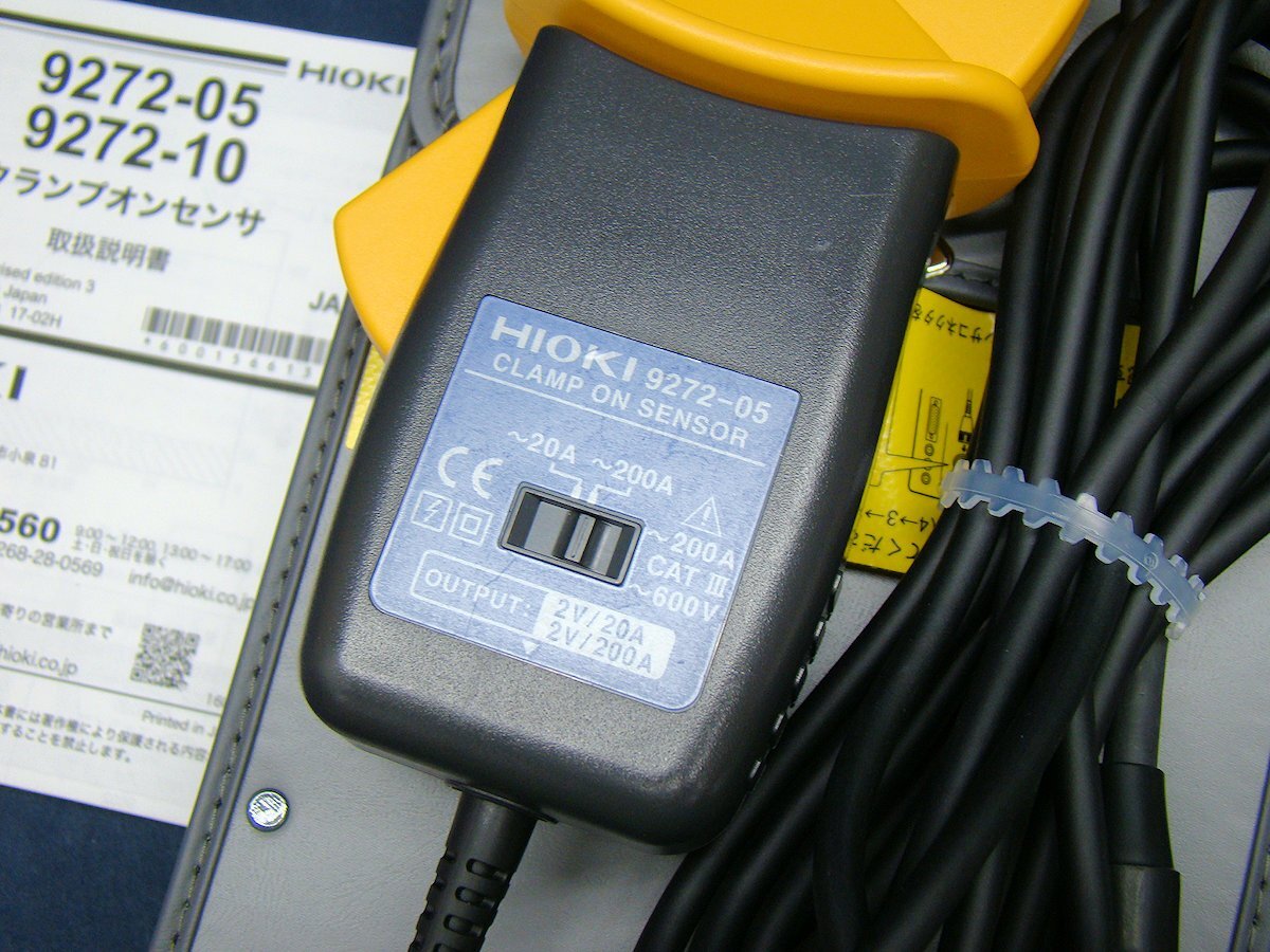 Yahoo!オークション - HIOKI 日置 9272-05 AC交流電流センサ クランプ...