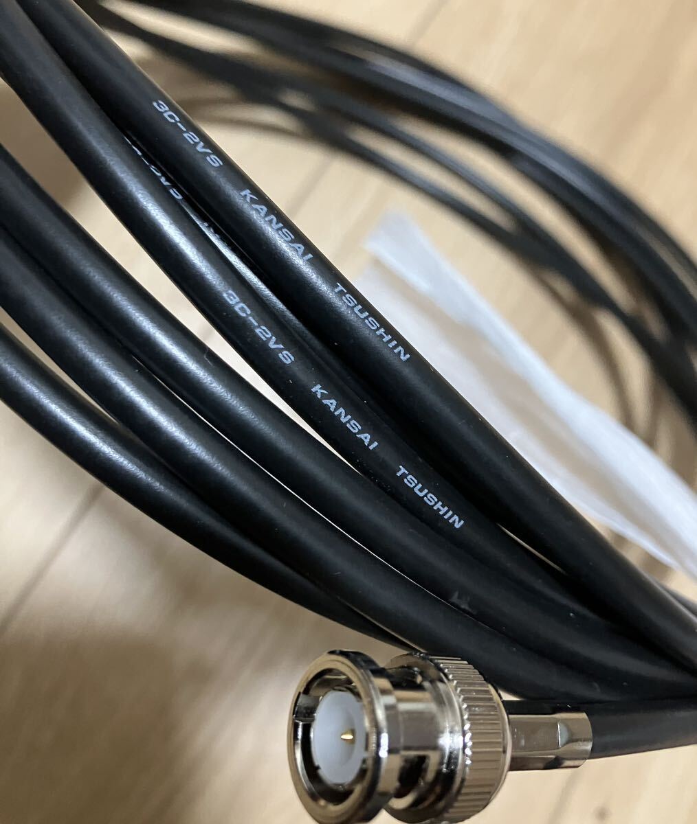 Yahoo!オークション - 送料無料 関西通信 BNCケーブル 3C-2VS 約4m 同...