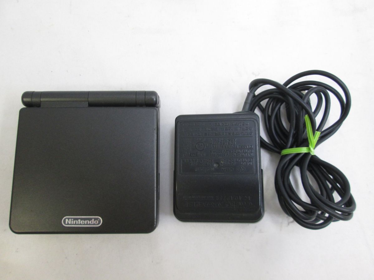 Yahoo!オークション - 25 送60サ 0307$G08 GBA SP 本体 ブラック(アダ...