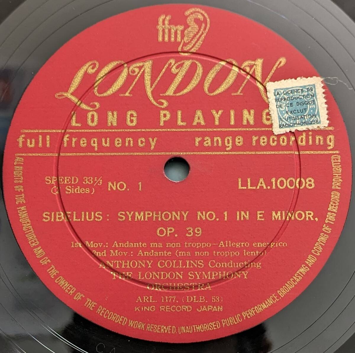 Yahoo!オークション - 初期LP盤 アンソニー・コリンズ/London Sym Sibe...