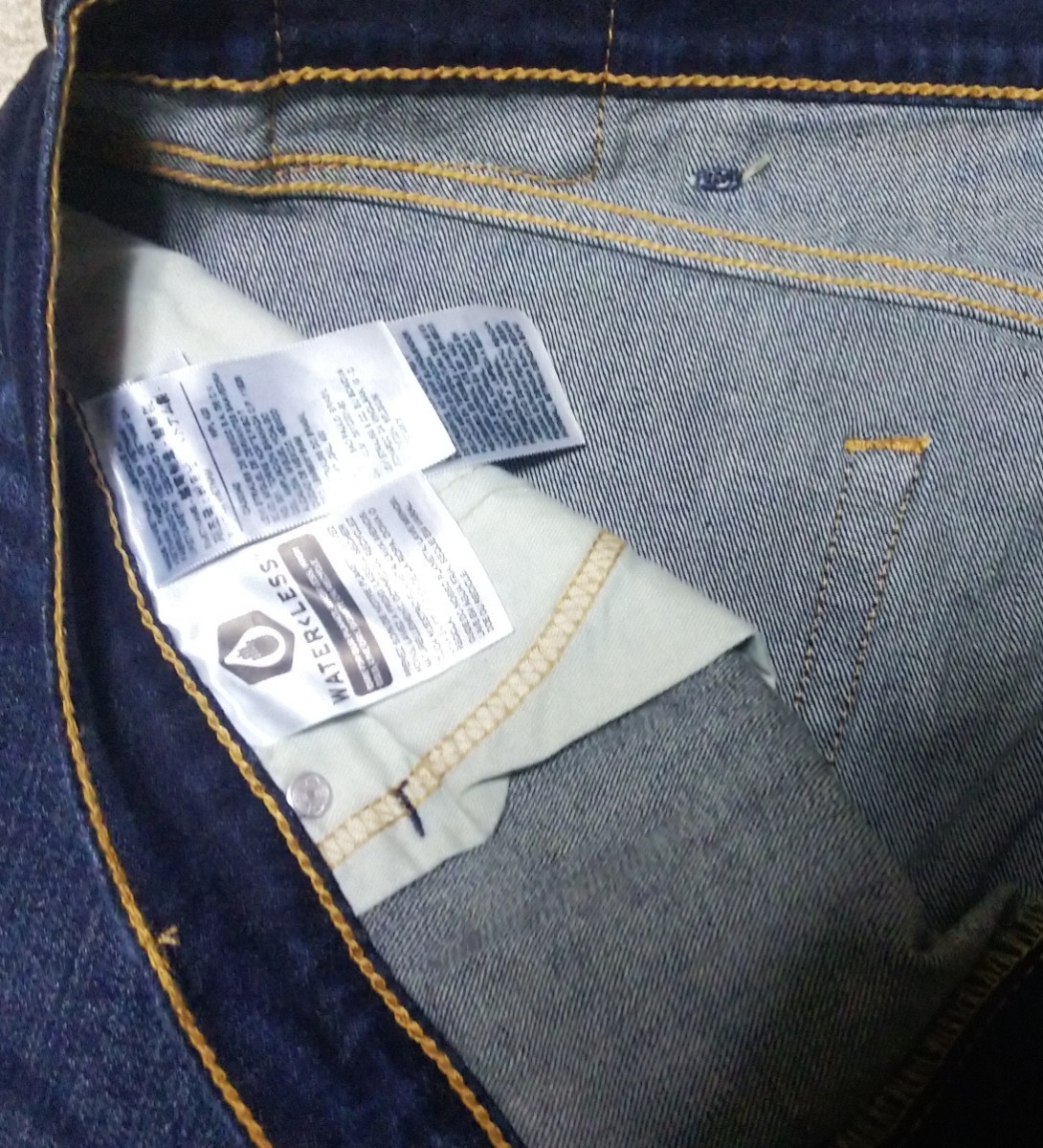 Yahoo!オークション - ほぼ未使用 濃紺濃色 稀少ビッグサイズ Levi's...