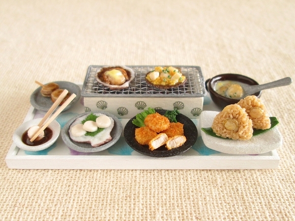 Yahoo!オークション - nico ホタテざんまい ミニチュア ハンドメイド