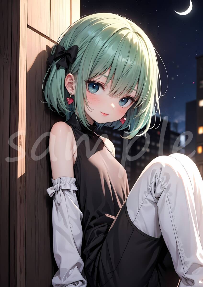 Yahoo!オークション - アニメ系A4オリジナルイラストアートポスター 美...