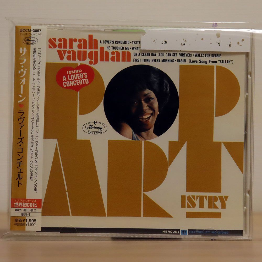 Yahoo!オークション - SARAH VAUGHAN/POP ARTISTRY/MERCURY UCCM3057 C...
