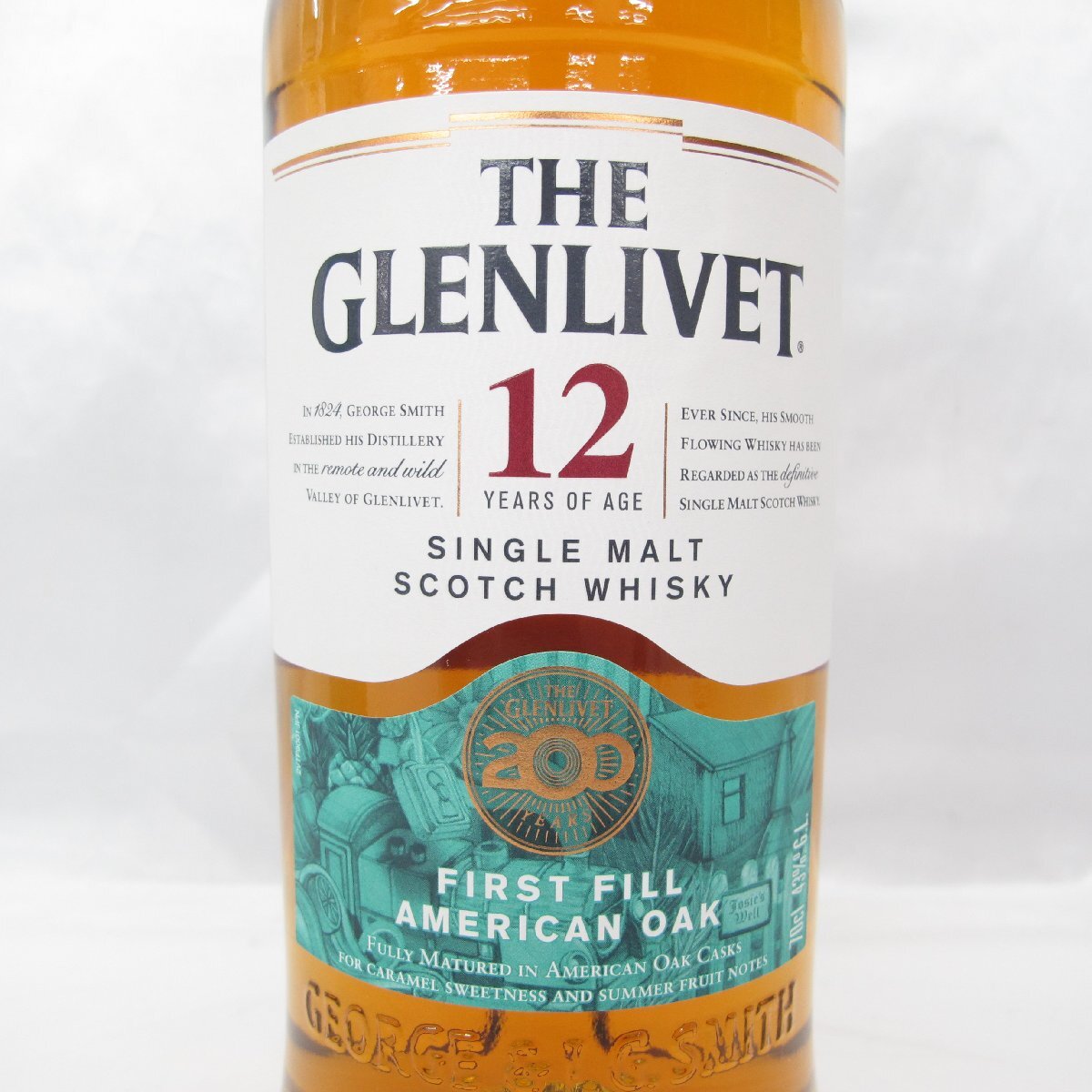 未開栓 THE GLENLIVET ザ グレンリベット 12年 ファーストフィル アメリカンオーク 200周年記念 ウイスキー 700ml 43% 11516473 0327(ハイランド ...