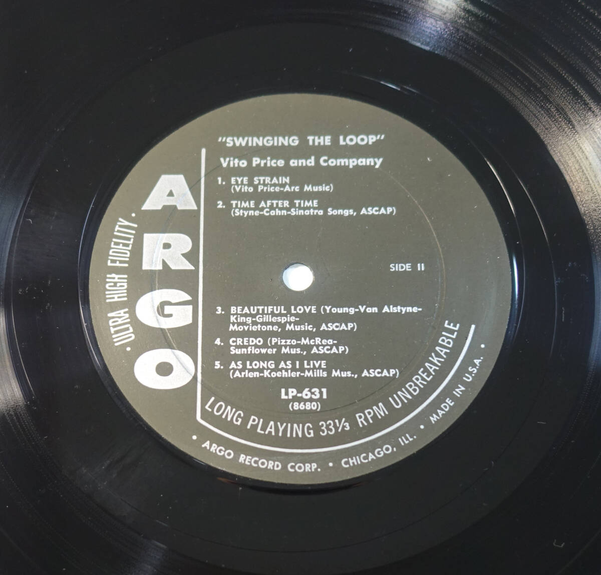 Yahoo!オークション - 極美 US ARGO LP-631 オリジナル Swinging the L...