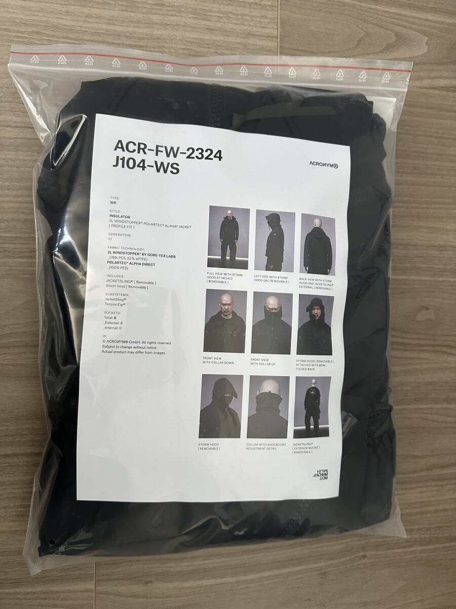 Yahoo!オークション - 新品 Acronym J104-WS Black Mサイズ(FW23) アク...