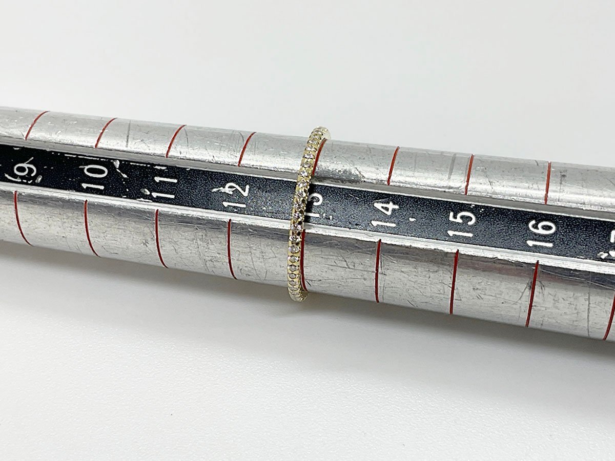 Yahoo!オークション - K18 フルエタニティ D0.25ct 4月誕生石 0.94g ダ...