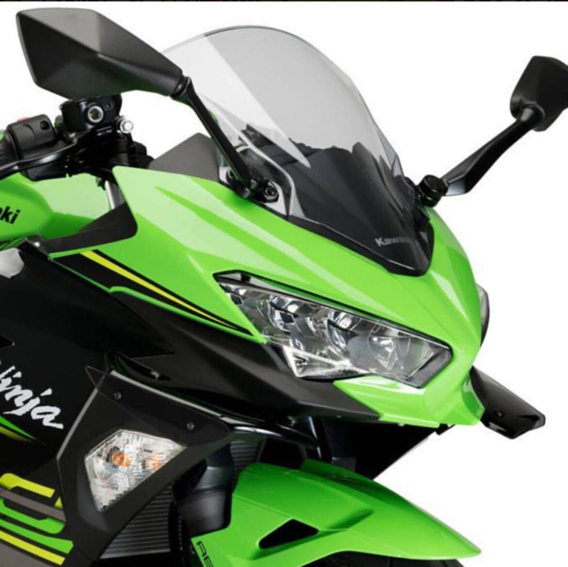 Yahoo!オークション - Puig SIDE SPOILER NINJA 400 250 18- BK 3172N ...