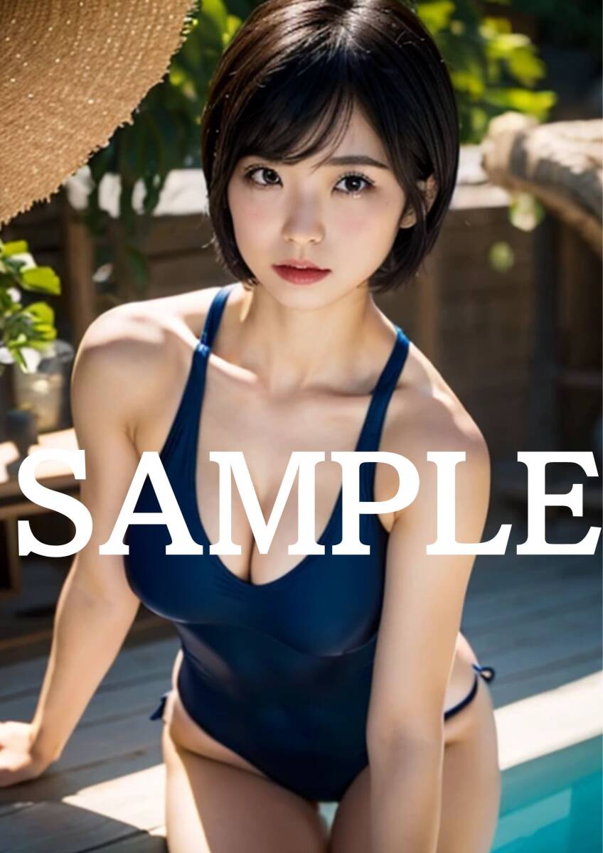 Yahoo!オークション - AI美女 可愛い セクシー イラスト アート ポスタ...