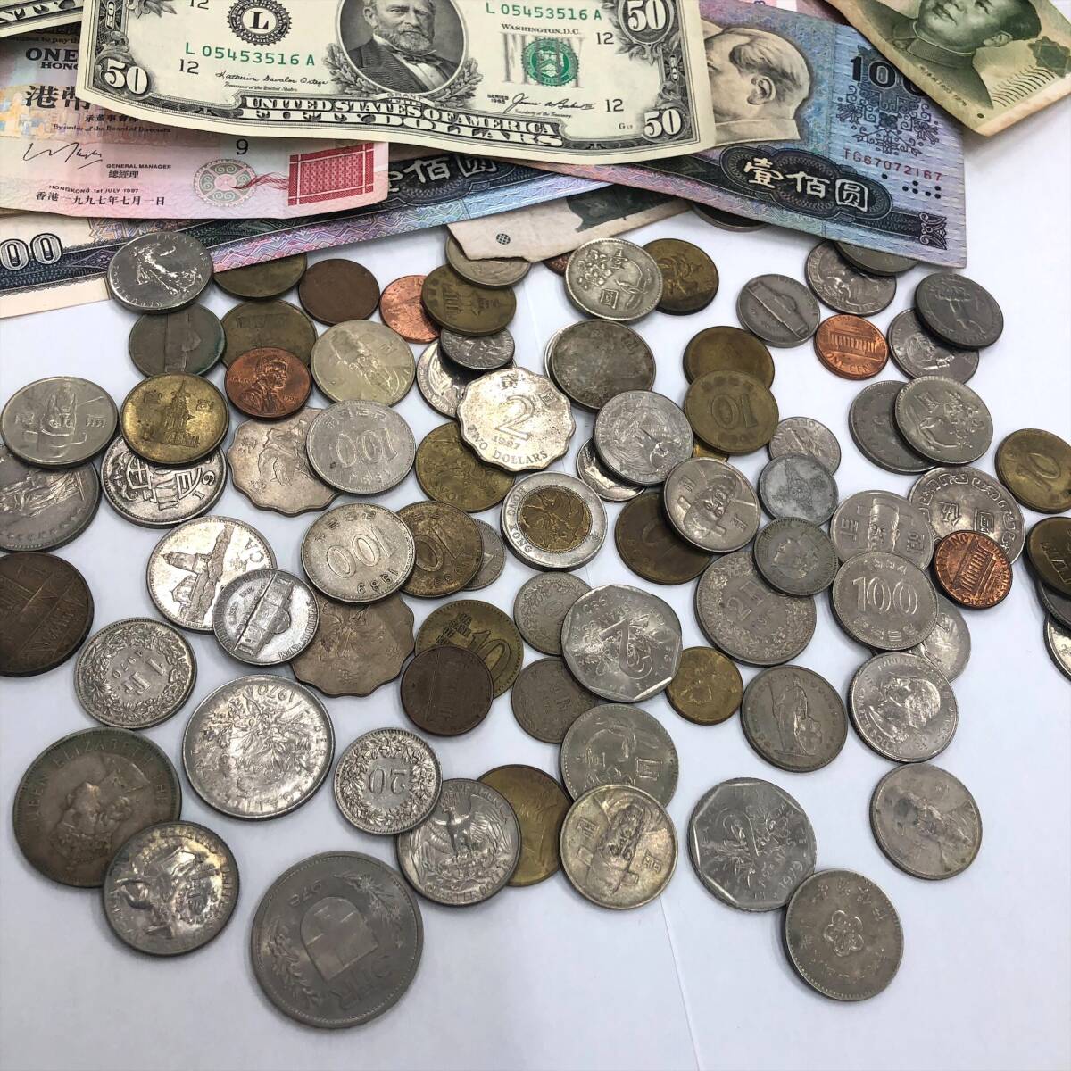 Yahoo!オークション - #7826 外国銭おまとめ 米ドル紙幣80ドル分 中国/...