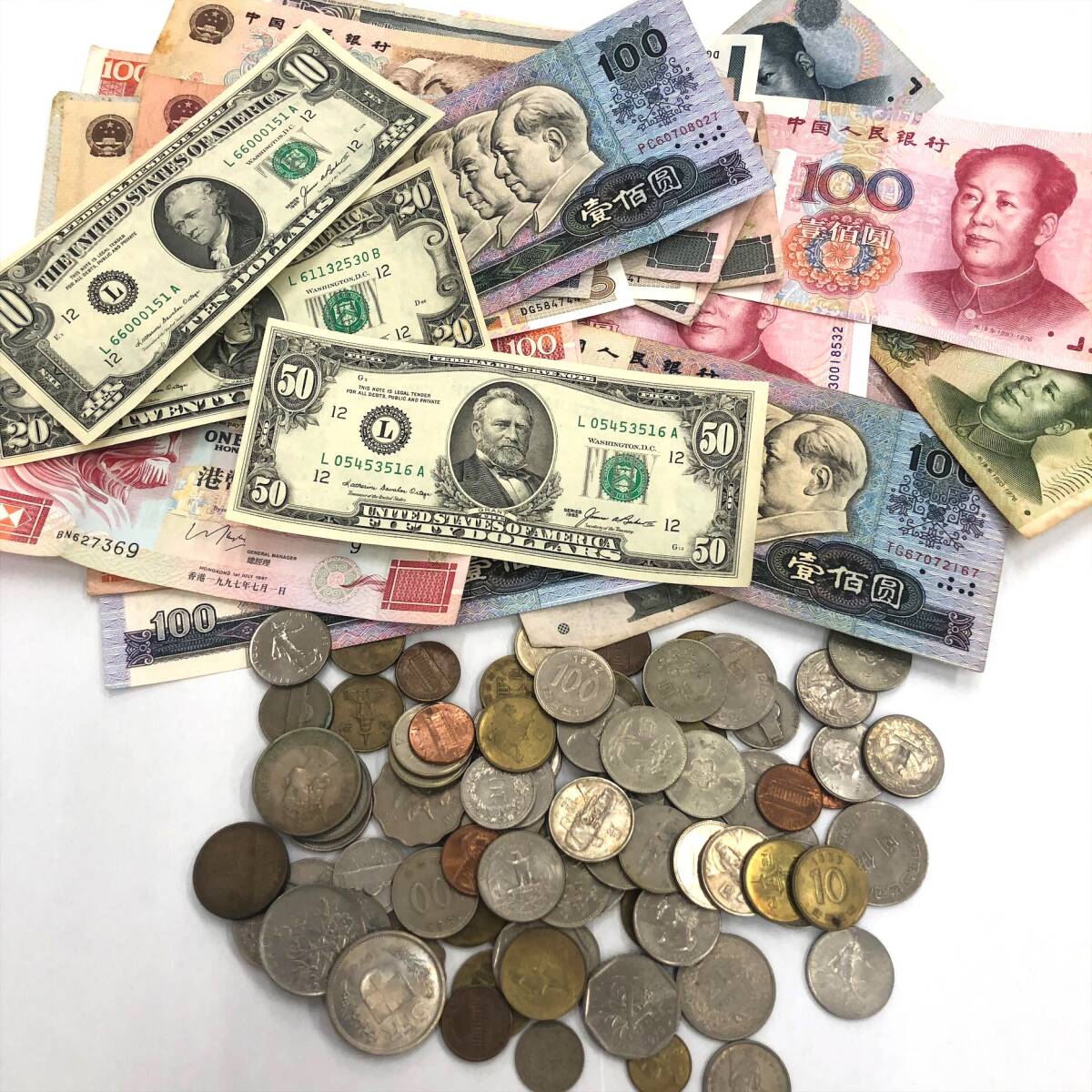 Yahoo!オークション - #7826 外国銭おまとめ 米ドル紙幣80ドル分 中国/...