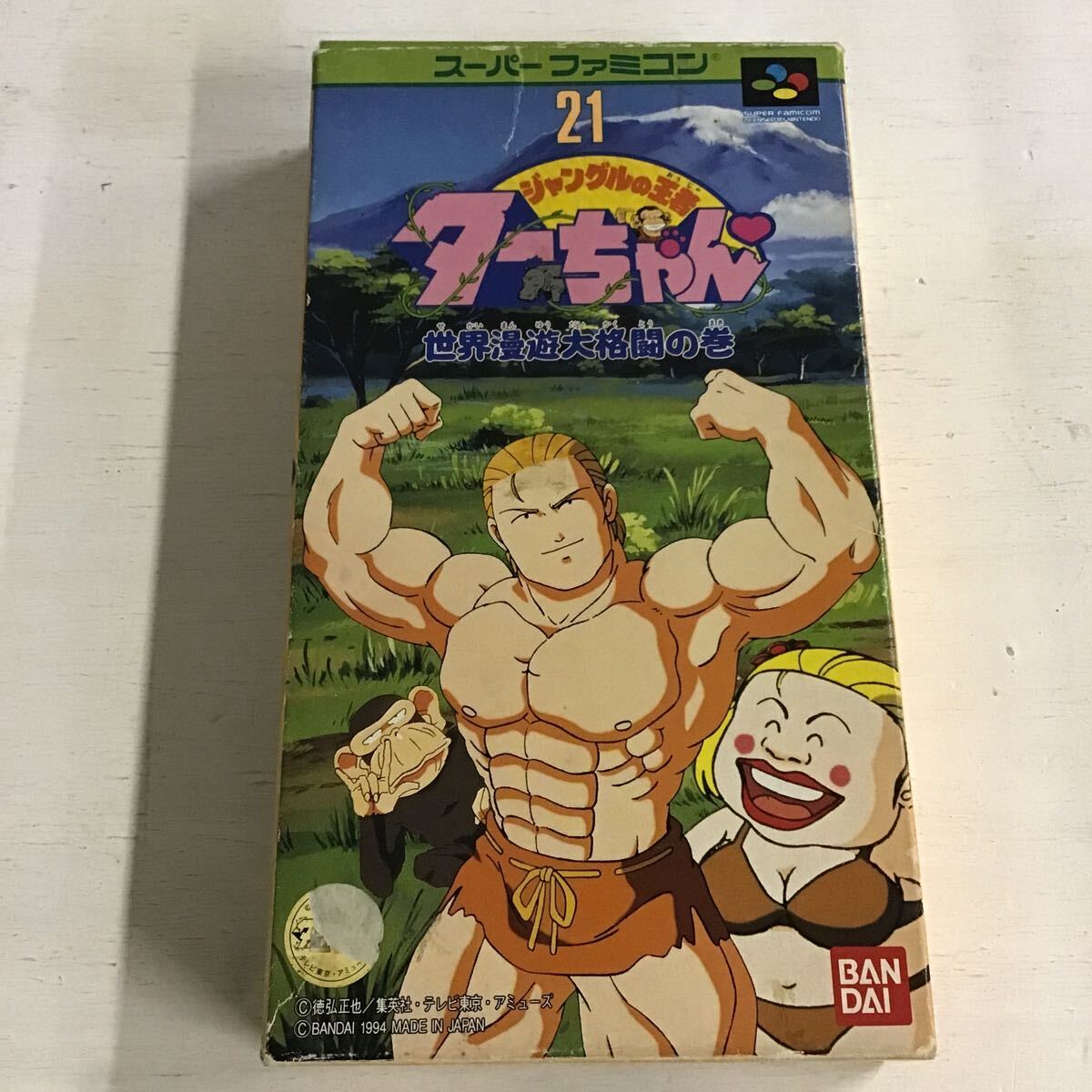 日本代購代標第一品牌【樂淘letao】－25【ジャンク扱い】SFC スーパーファミコン ジャングルの王者ターちゃん 世界漫遊大格闘の巻 (60)