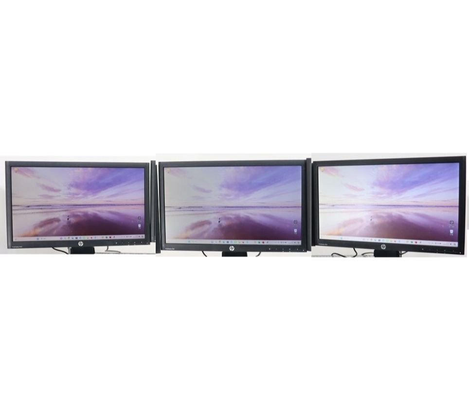 Yahoo!オークション - J5011 hp 液晶ディスプレイ 3台セット 動確済 21...