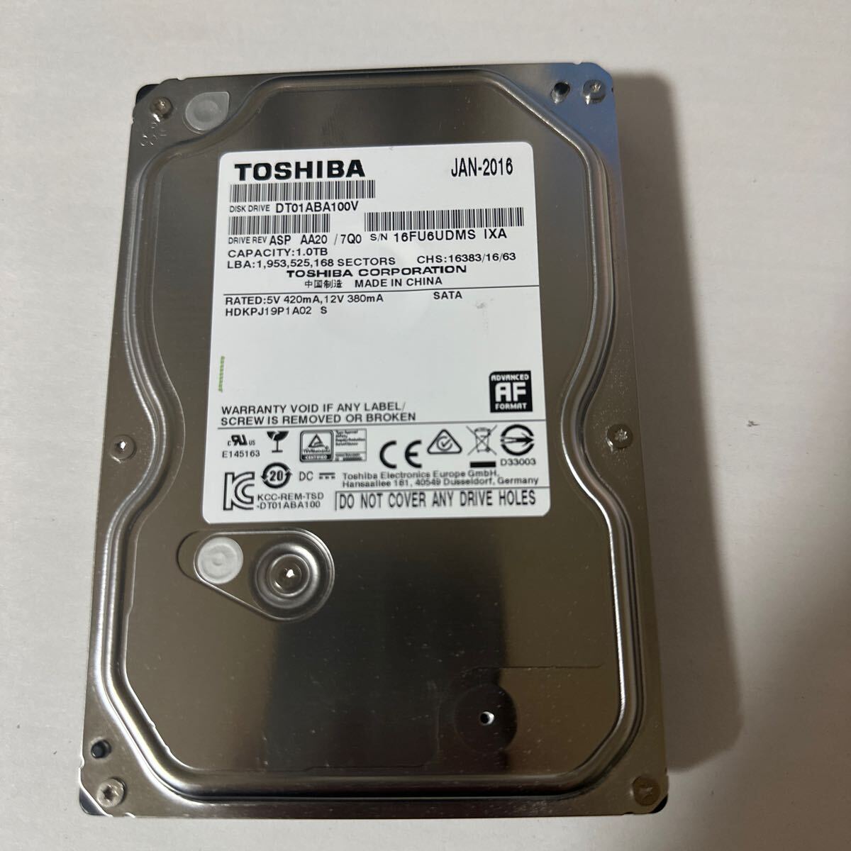 Yahoo!オークション - A615 動作保証/AVコマンド対応 使用0時間 TOSHIB...