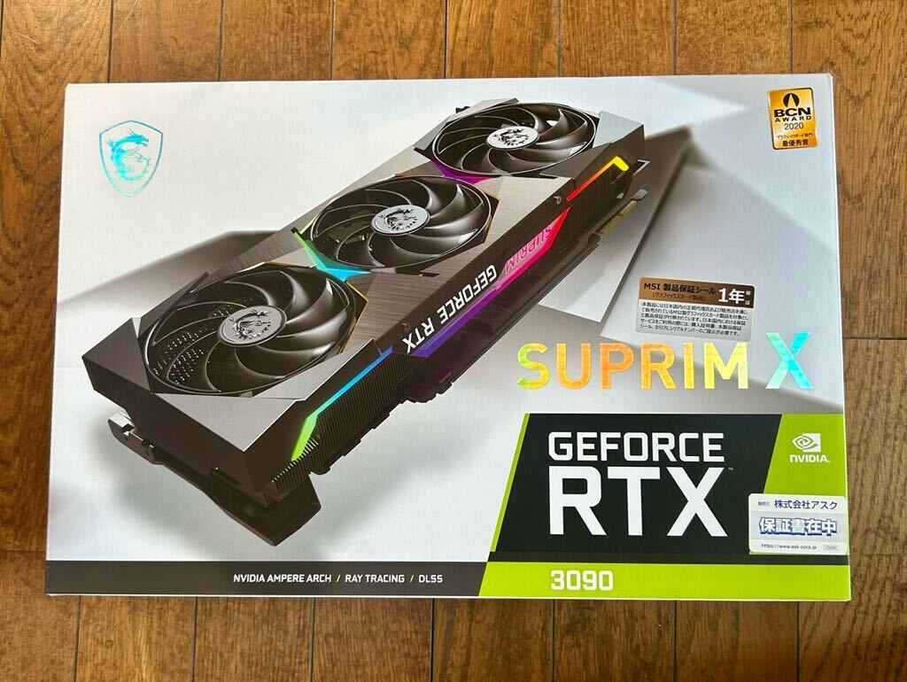 Yahoo!オークション - GEFORCE RTX 3090 SUPRIM X 24G グラフィックボ...
