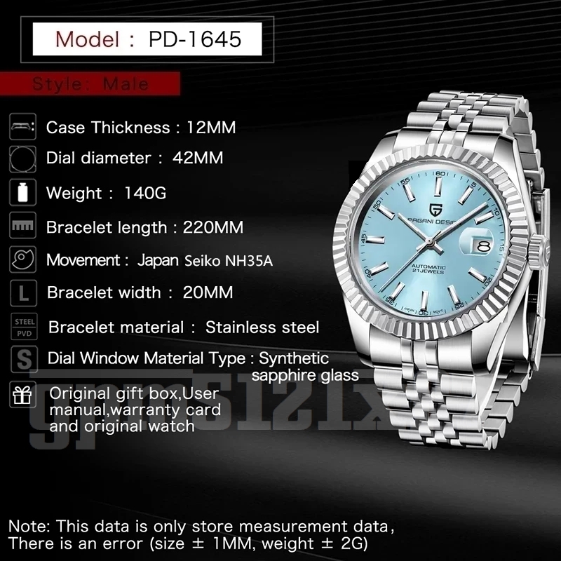 Yahoo!オークション - PAGANI DESIGN パガーニデザイン PD-1645 デイト...