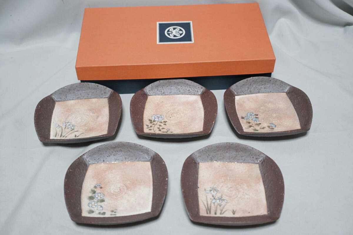 Yahoo!オークション - 【AC7】 たち吉 五草花 銘々皿5枚セット