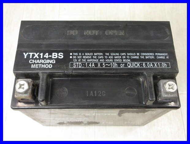Yahoo!オークション - ヨ943 W650 EJ650A バッテリー YTX14-BS YUASA ...