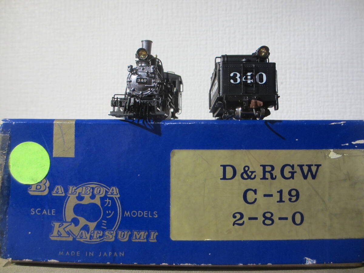 Yahoo!オークション - D&RGW ”C-19”2-8-0 蒸機 HOn3(10.5mm) カツミ...