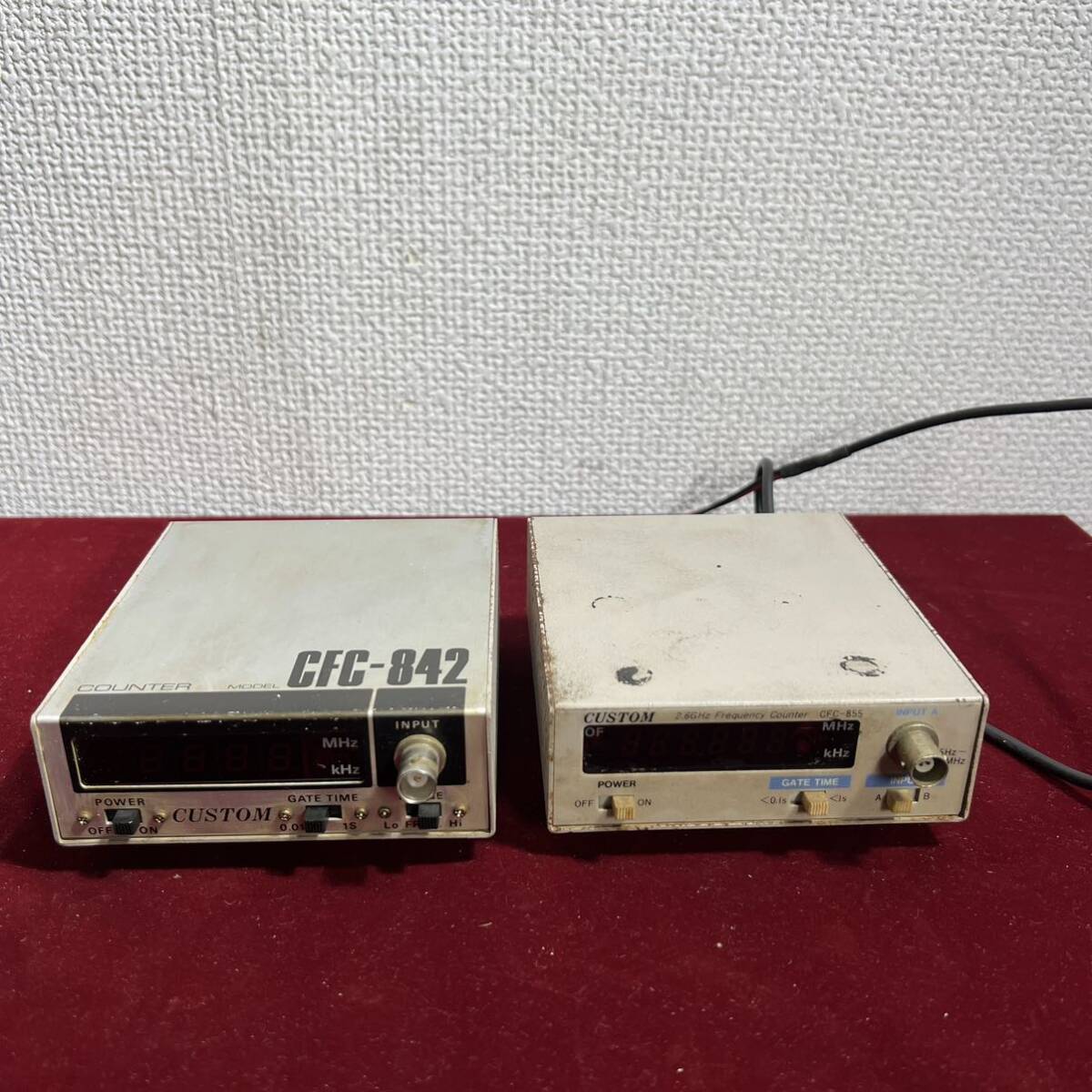 Yahoo!オークション - 棚218 周波数 カウンター CFC-855 CFC-842 ジャ...