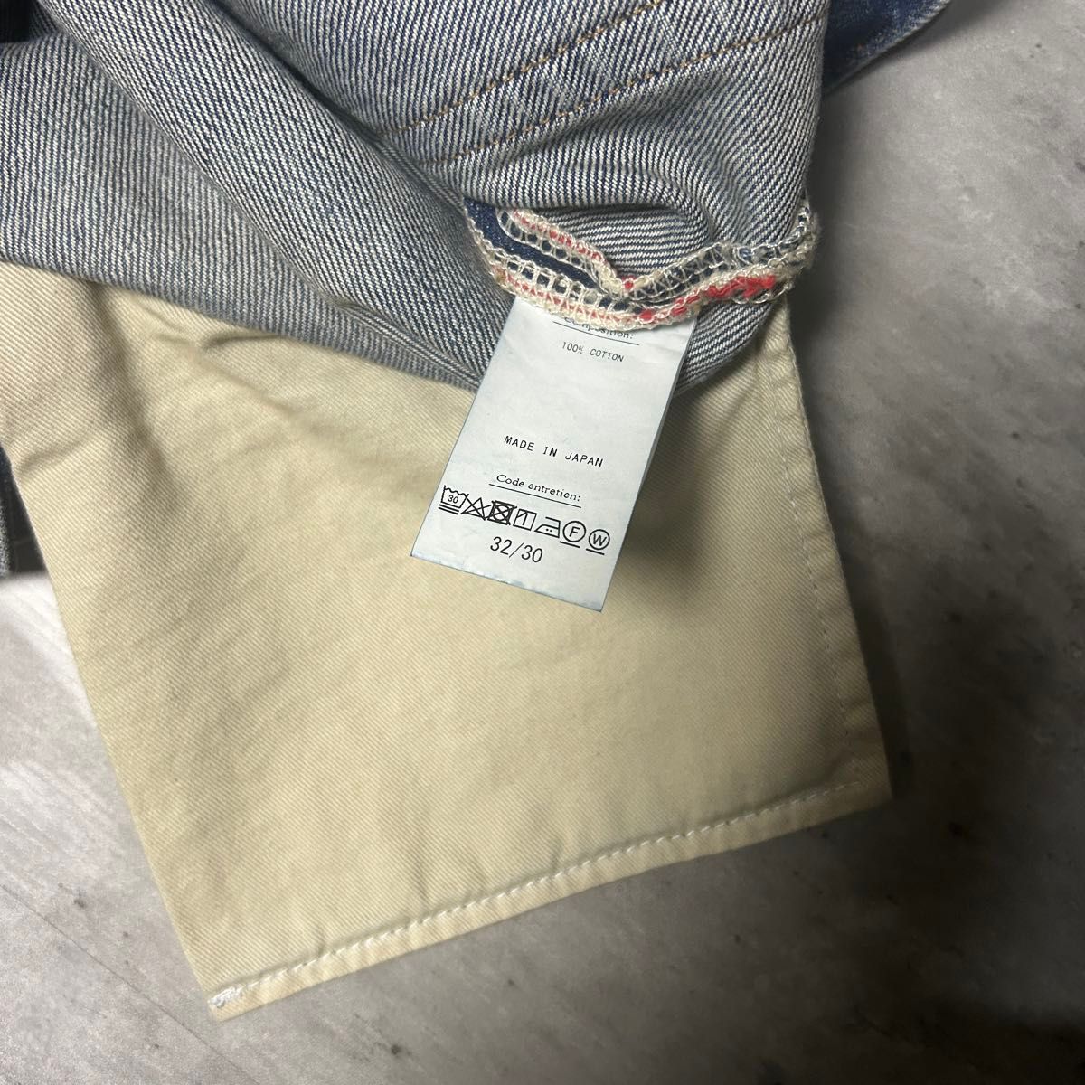 A PRESSE/WashedDenimPantsE 32/30 アプレッセ デニムパンツ A PRESSE/WashedDenimPantsE 32/30 アプレッセ デニムパンツ